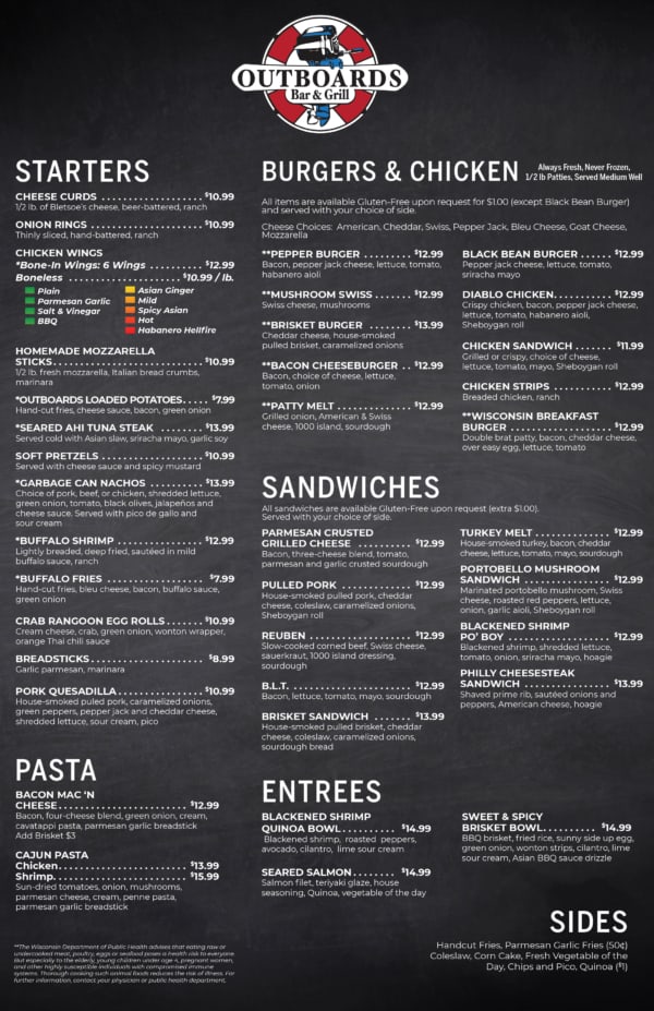 Menu – Outboards Bar & Grill